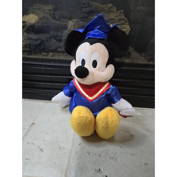 Disney | Toys | Disney Mickey Mouse Plush Blue Graduation Cap And Gown ...